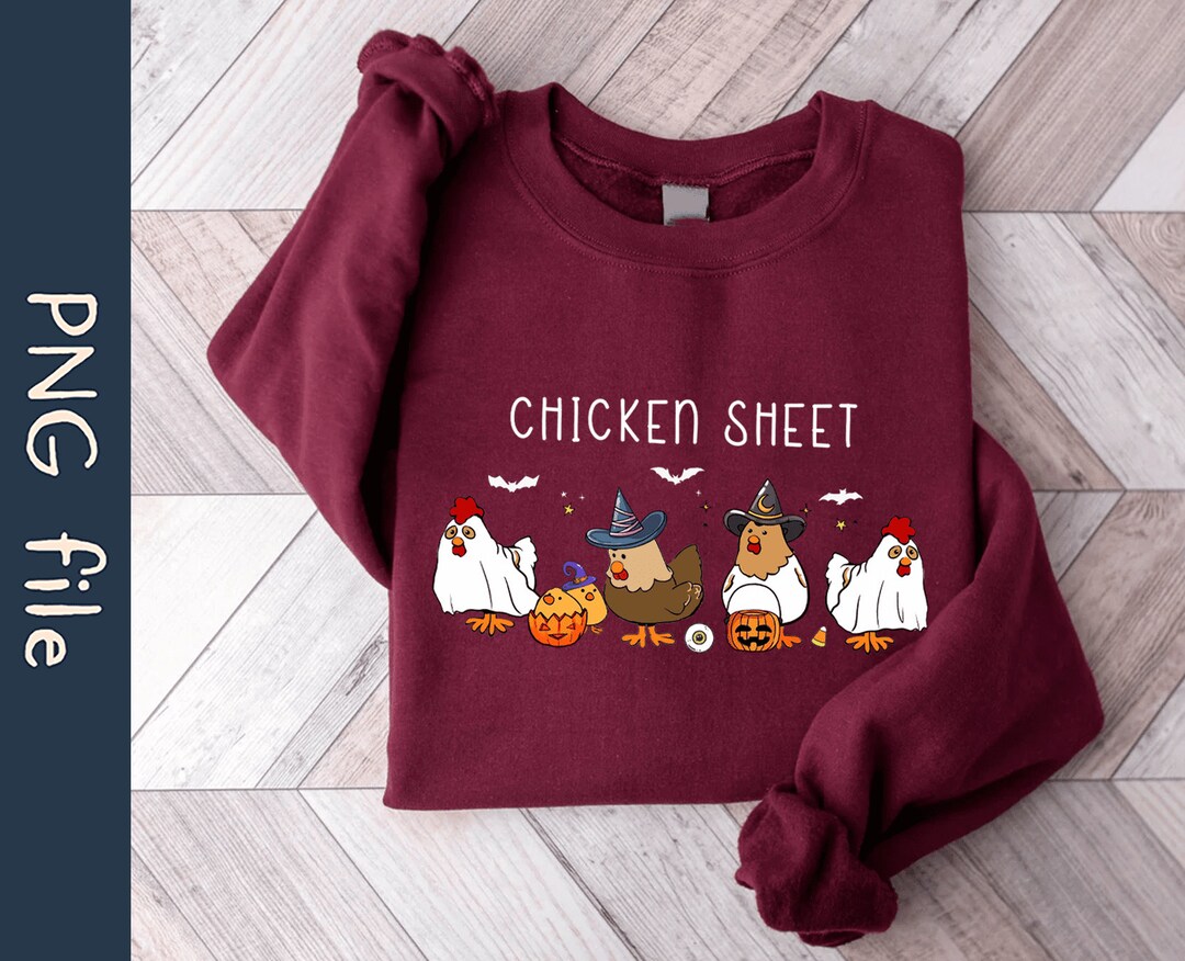 Chicken Sheet PNG, Ghost Chickens Png, Halloween Chickens Png, Fall Png ...