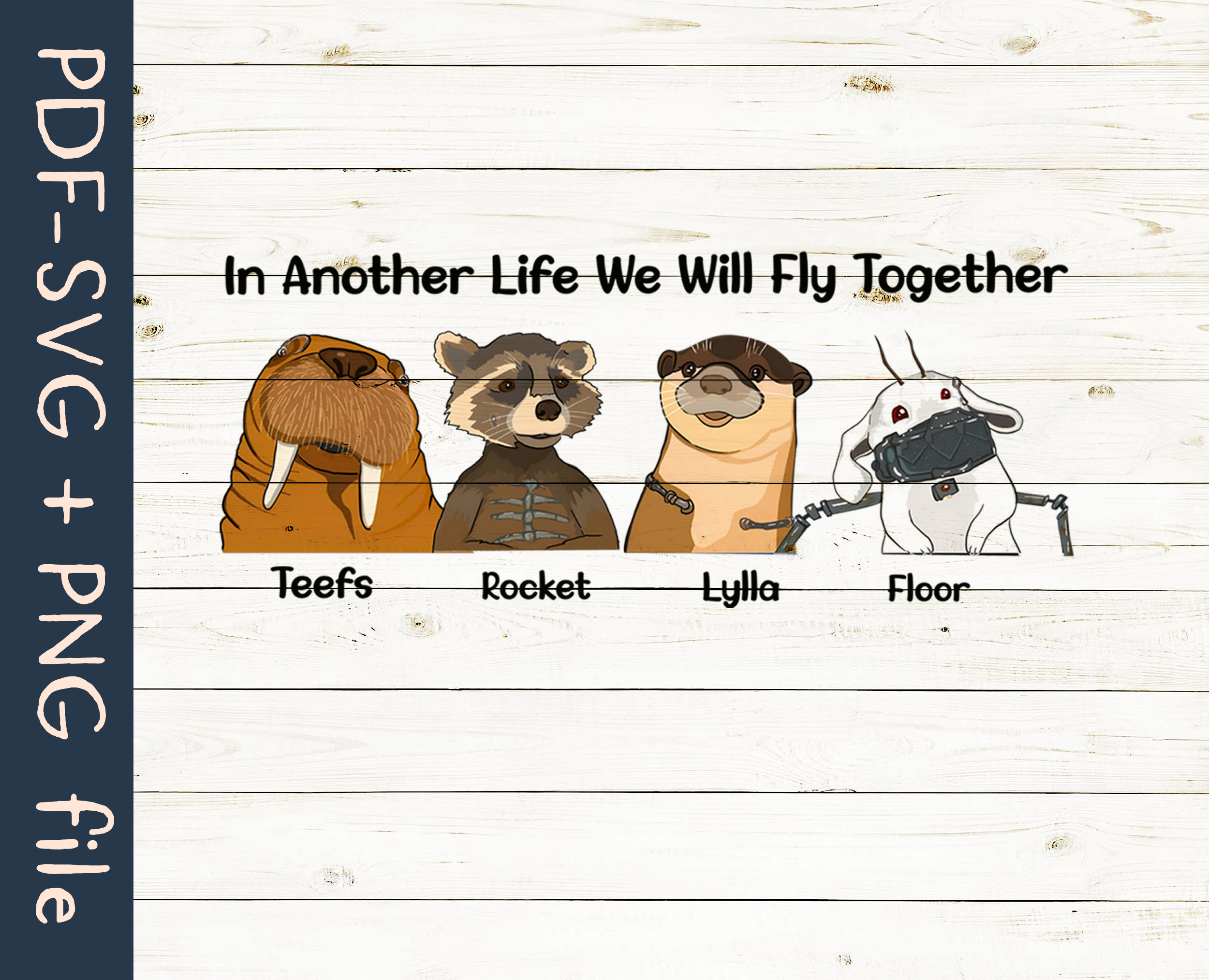 Lylla Rocket Floor Teefs SVG PNG File GOTG Svg Guardian Svg - Etsy ...