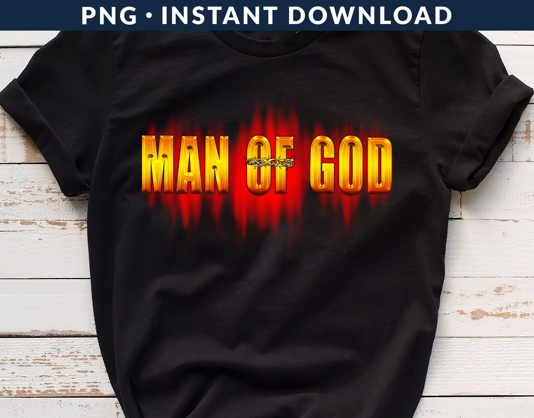 Man of God PNG File Christian Dad Png Father's Day Shirt - Etsy