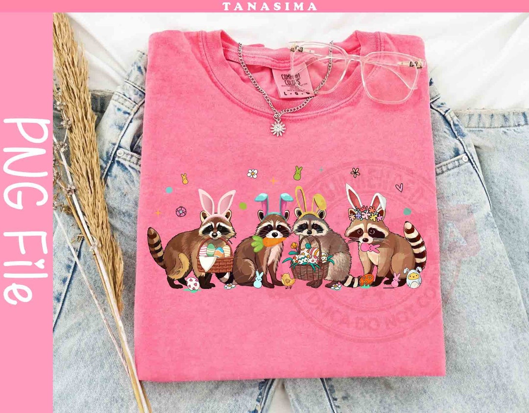 Easter Raccoon PNG, Happy Easter Png, Raccoon Png, Animal Lover Png ...