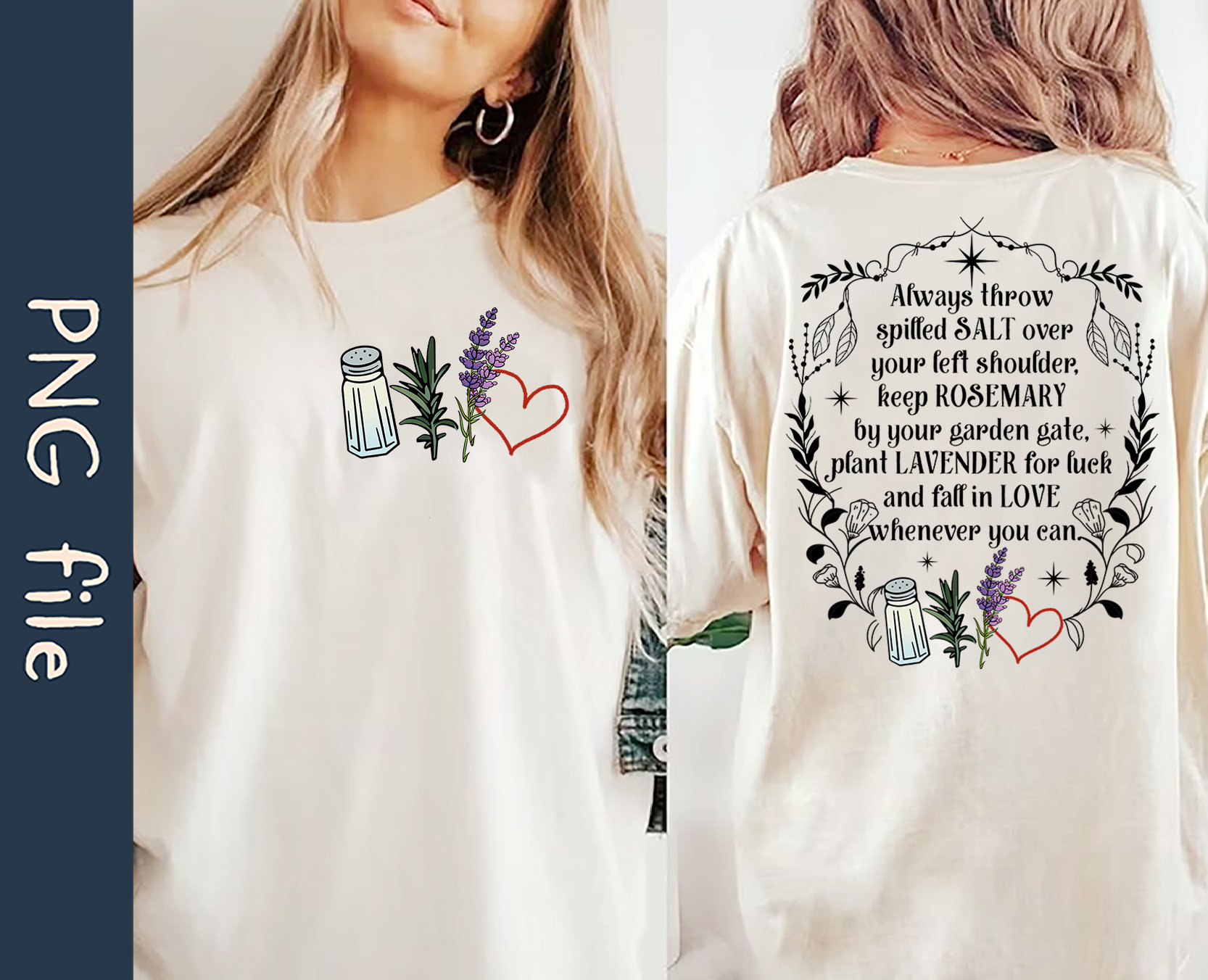 Practical Magic PNG File, Halloween Png, Salt Rosemary Lavender Love ...