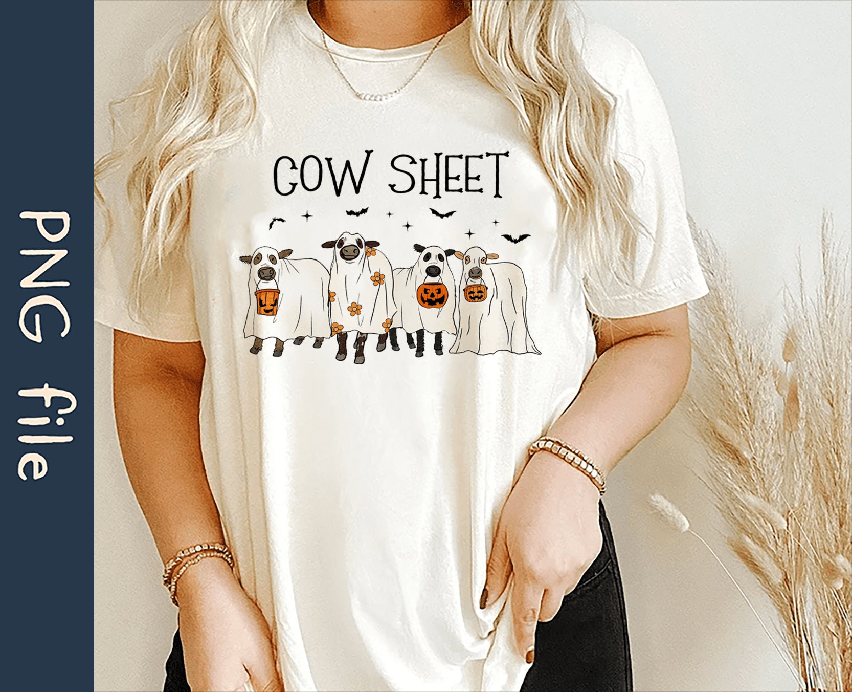 Cow Sheet PNG, Ghost Cows Png, Halloween Cows Png, Funny Cow Png, Fall ...