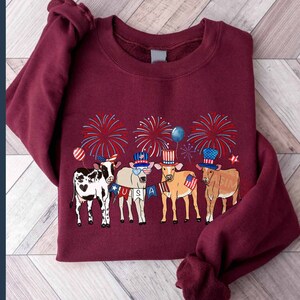 Funny Cow 4th July PNG, Cow Lover Png, Independence Day Png, Patriotic ...