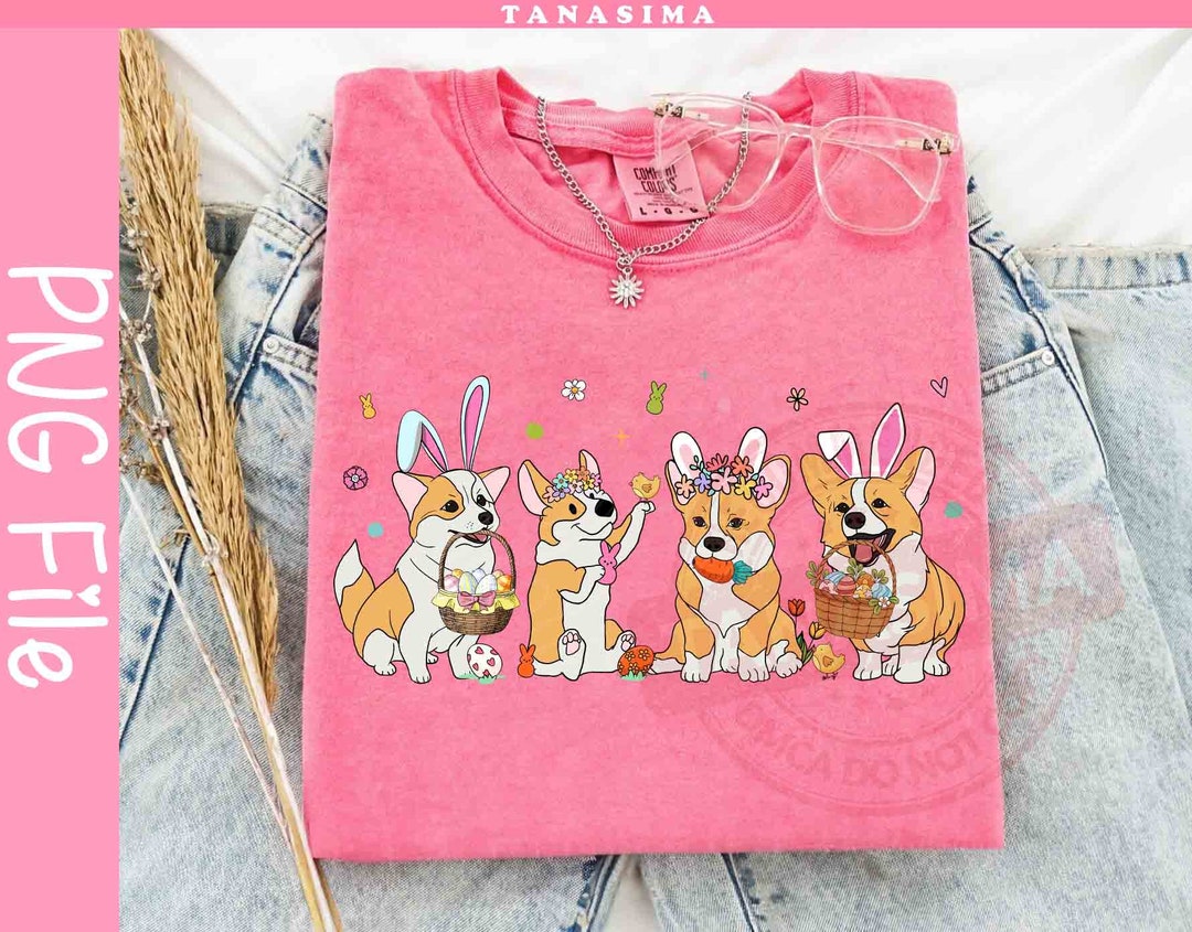 Corgi Easter PNG, Dog Lover Png, Happy Easter Png, Corgi Mom Png, Cute ...