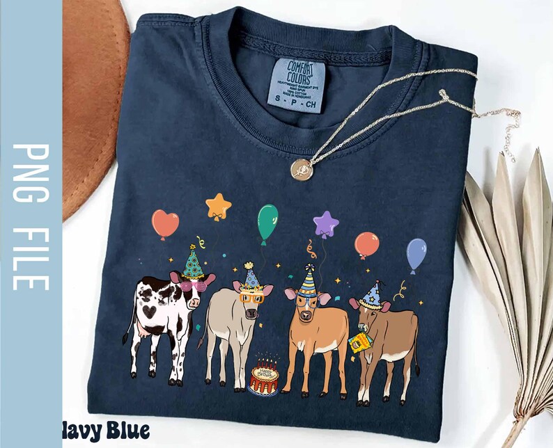 Birthday Cows PNG, Cow Lover Png, Happy Birthday Png, Animal Lover Png ...