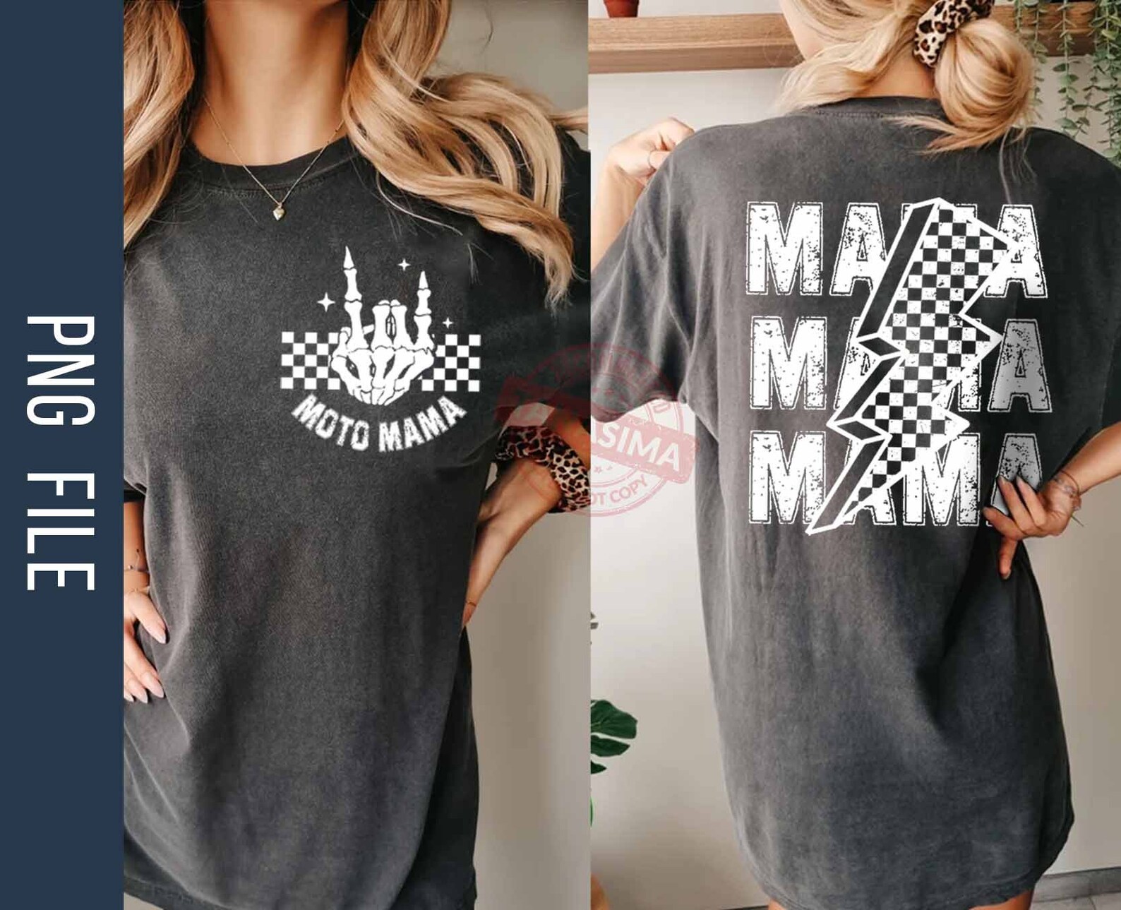 Moto Mama PNG, Motocross Png, Checkered Png, Moto Wife Png, Biker Mom ...