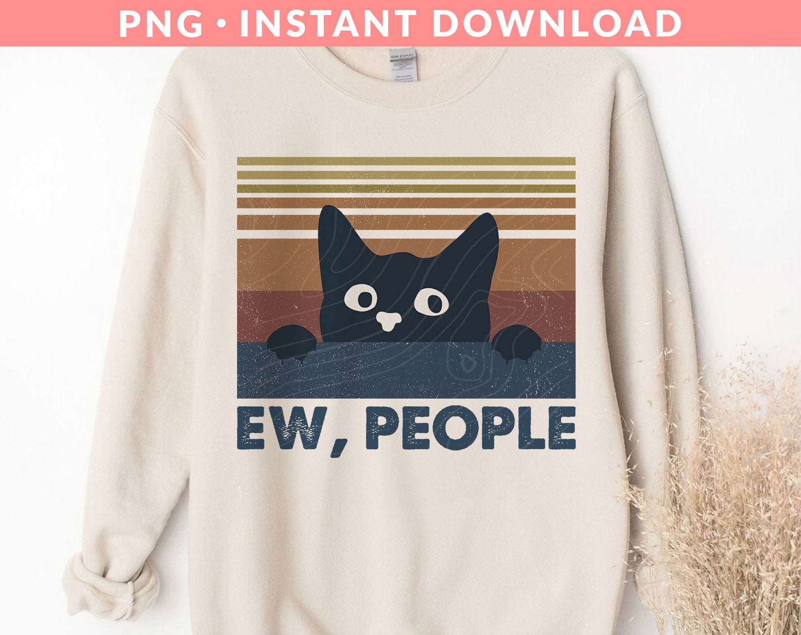 Ew People PNG Funny Cat Png Black Cat Png Sarcastic Png - Etsy