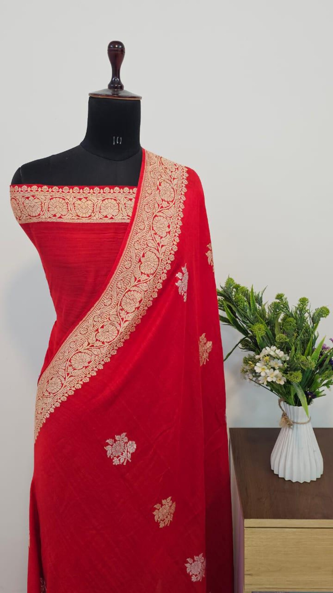 Handloom Khaddi Georgette Banarasi Saree, Silk Mark Certified - Etsy