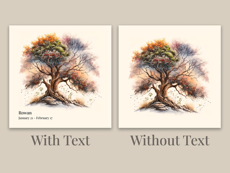 13 Watercolor Trees Prints Printable Nature Wall Art Bundle - Etsy