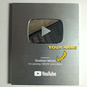 Buy Custom Youtube Play Button With Your Personalized Channel Name ...