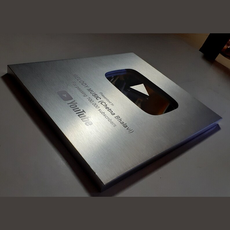 Custom Youtube Play Button With Your Personalized Channel Name - Etsy