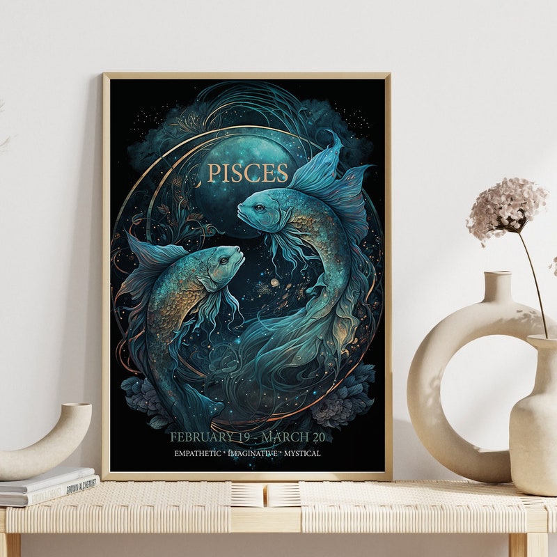 Pisces Wall Art - Etsy