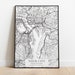 Any City Map, Custom Map, Custom Map Poster, Any City, Any Town ...
