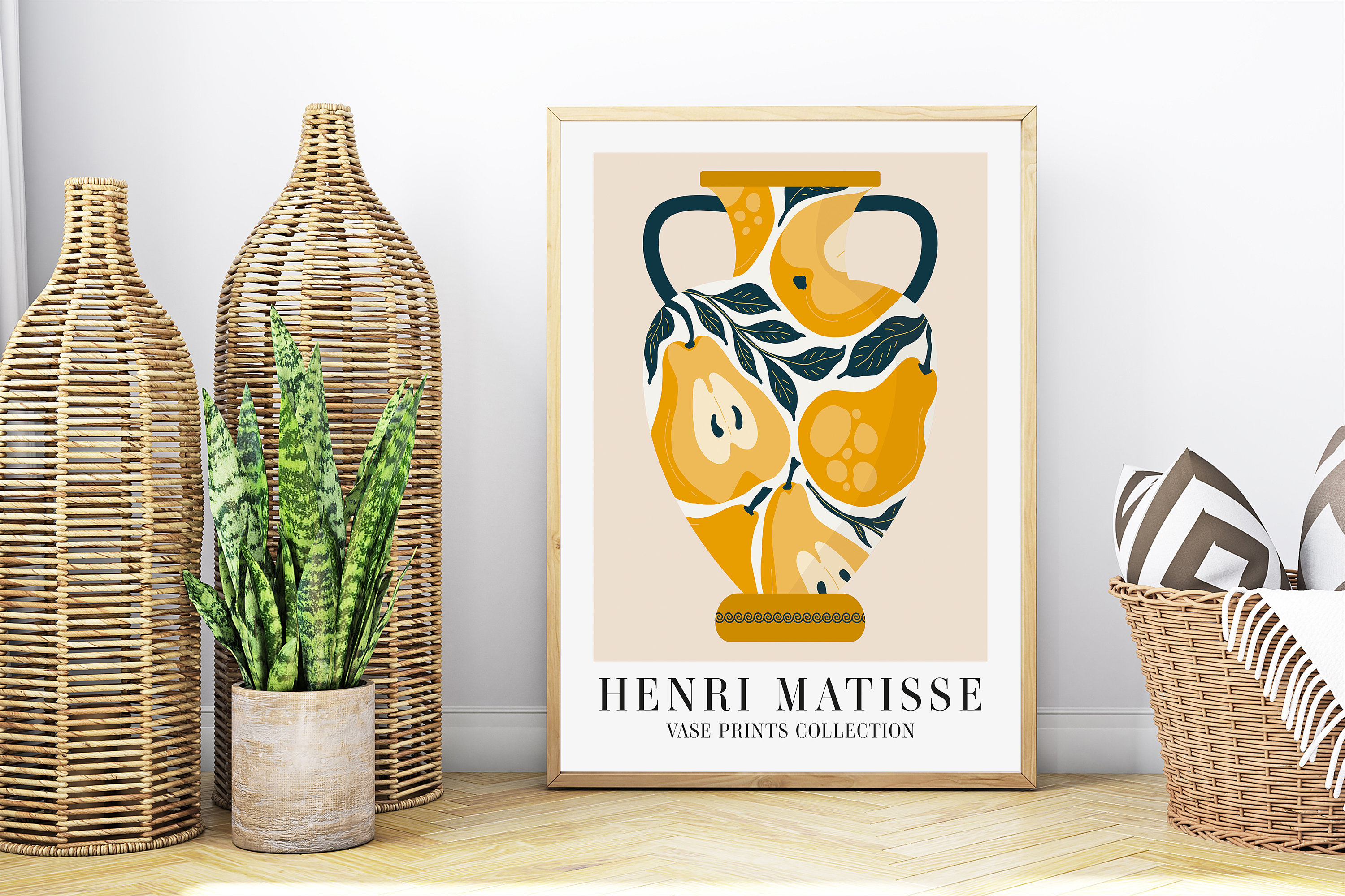 Henri Matisse Fruit Vase Set of 6 Exhibition Gallery Wall Art Classic ...