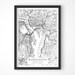Any City Map, Custom Map, Custom Map Poster, Any City, Any Town ...