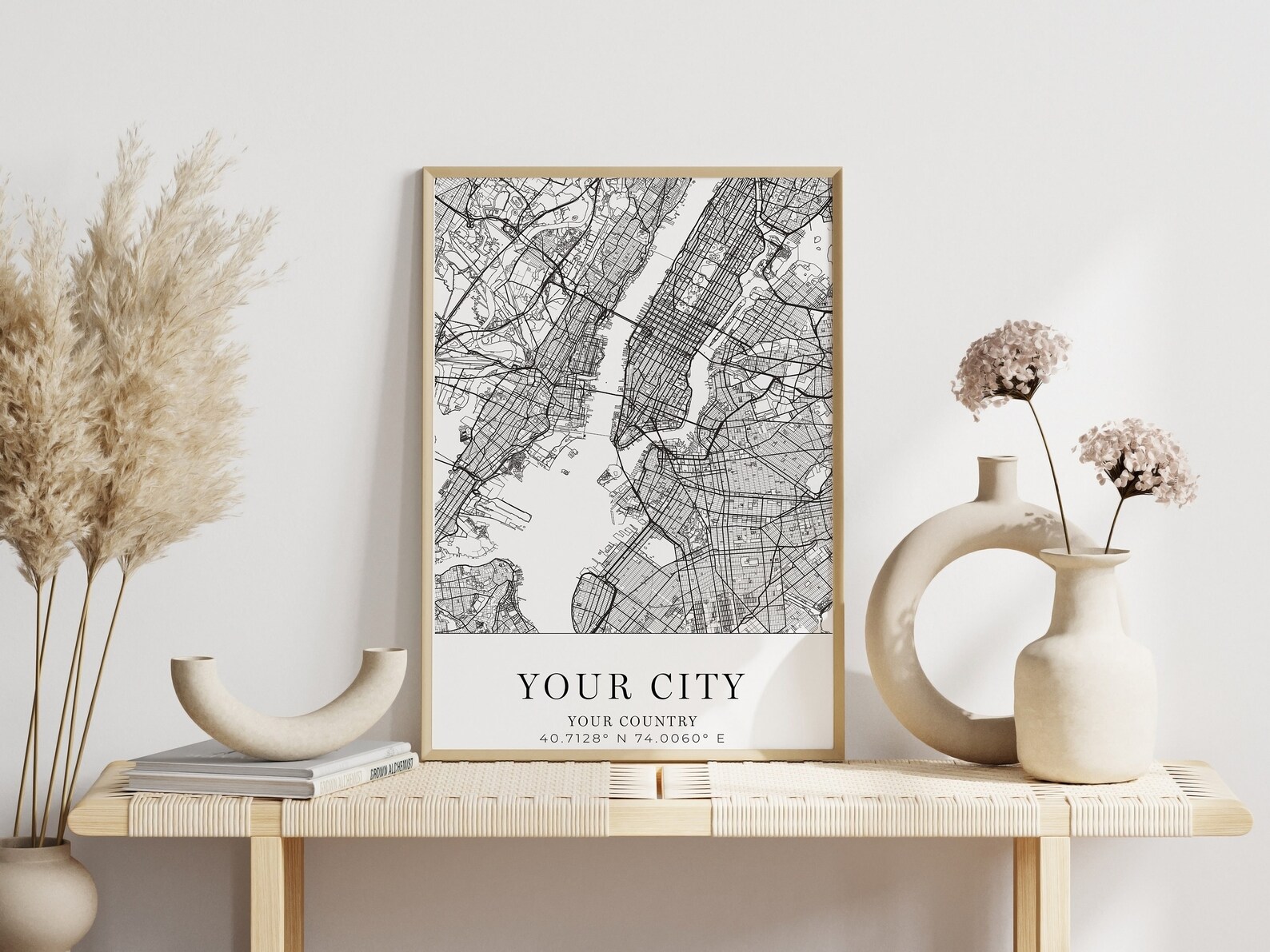 Custom City Map Custom Map Poster Any City or Town - Etsy