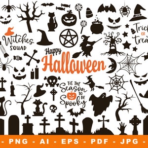 Halloween SVG Bundle Designs | Ghost and Pumpkin Designs | Scary Vibes ...