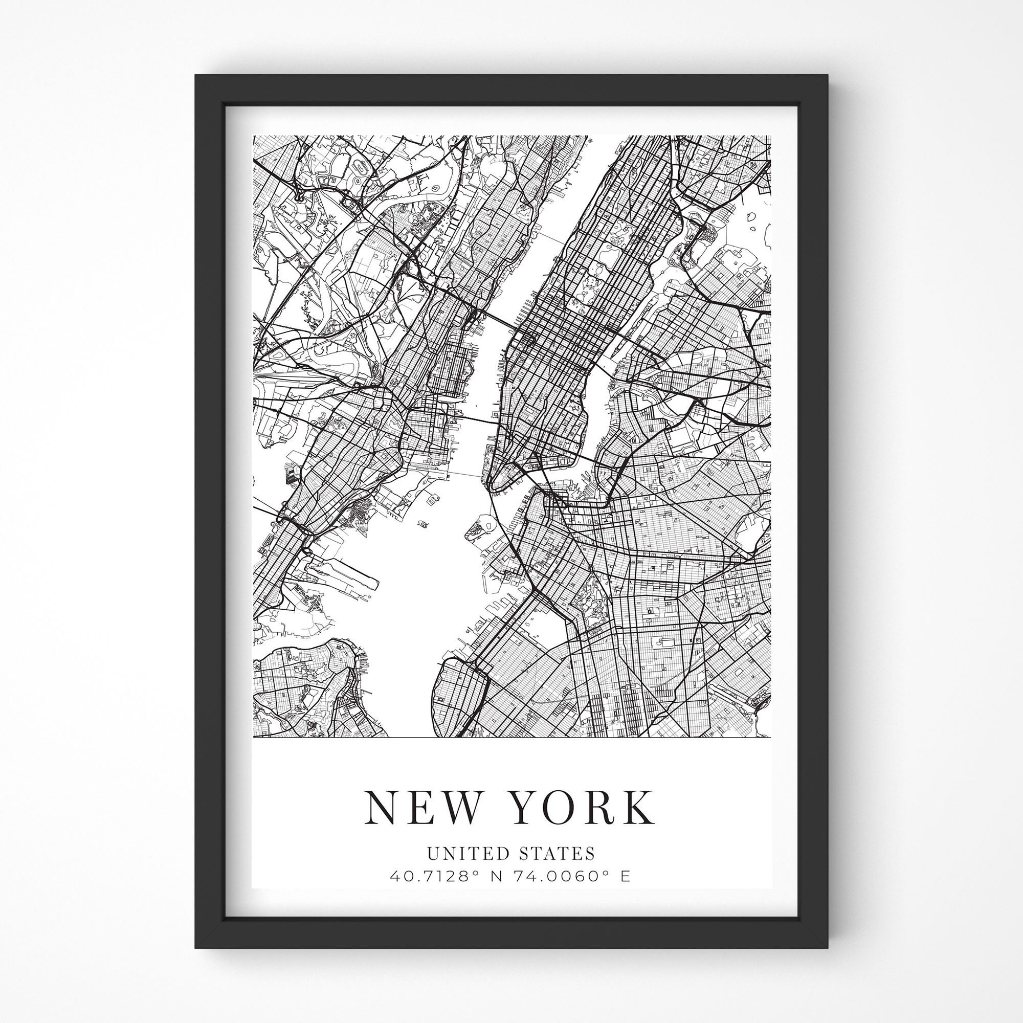 Custom City Map Custom Map Poster Any City or Town - Etsy