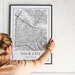 Custom City Map, Custom Map Poster, Any City or Any Town, Personalised ...
