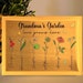 Personalized Mom Birth Flower Light Box, Custom Grandma's Garden Night ...