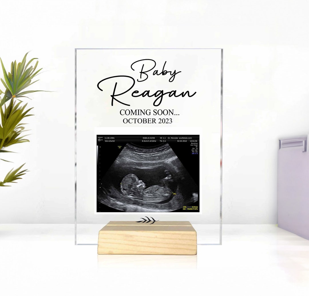Personalized Pregnancy Announcement Acrylic Plaque, Mothers Day Gift ...