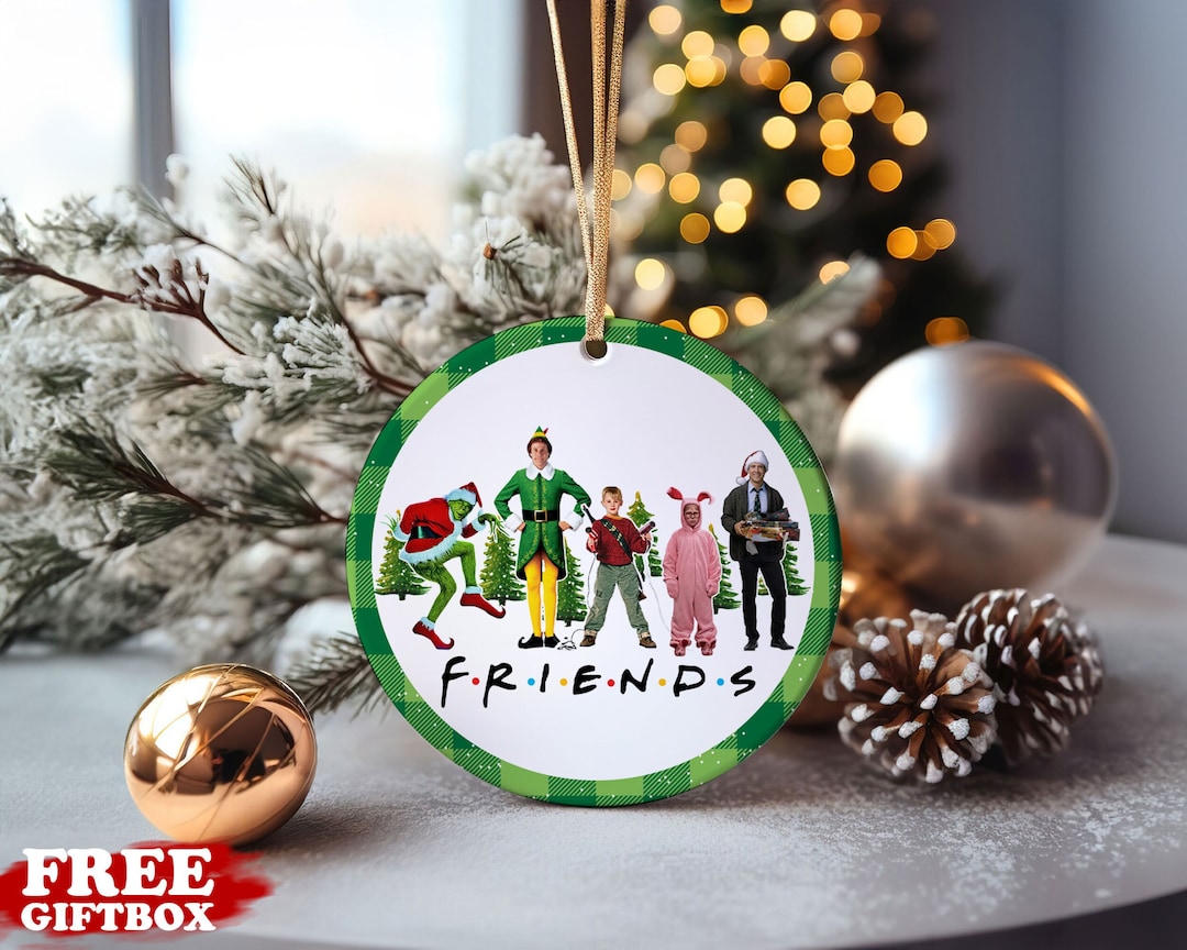 Friends Christmas Ornament Christmas Movie Friends Ornament - Etsy