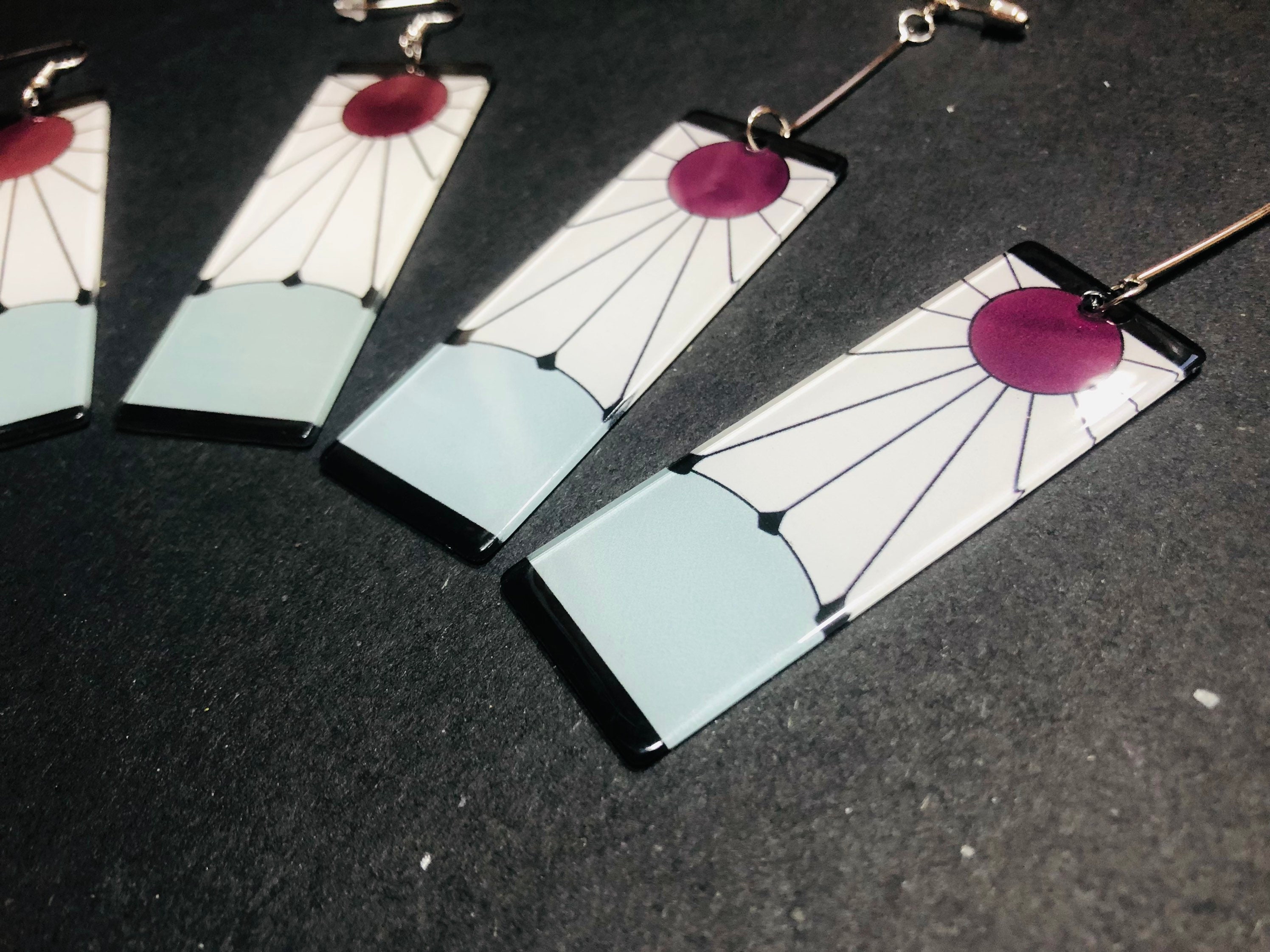 Pair of Anime Earrings, Demon Ear Rings, Manga E-girl Slayer, Jewellery ...