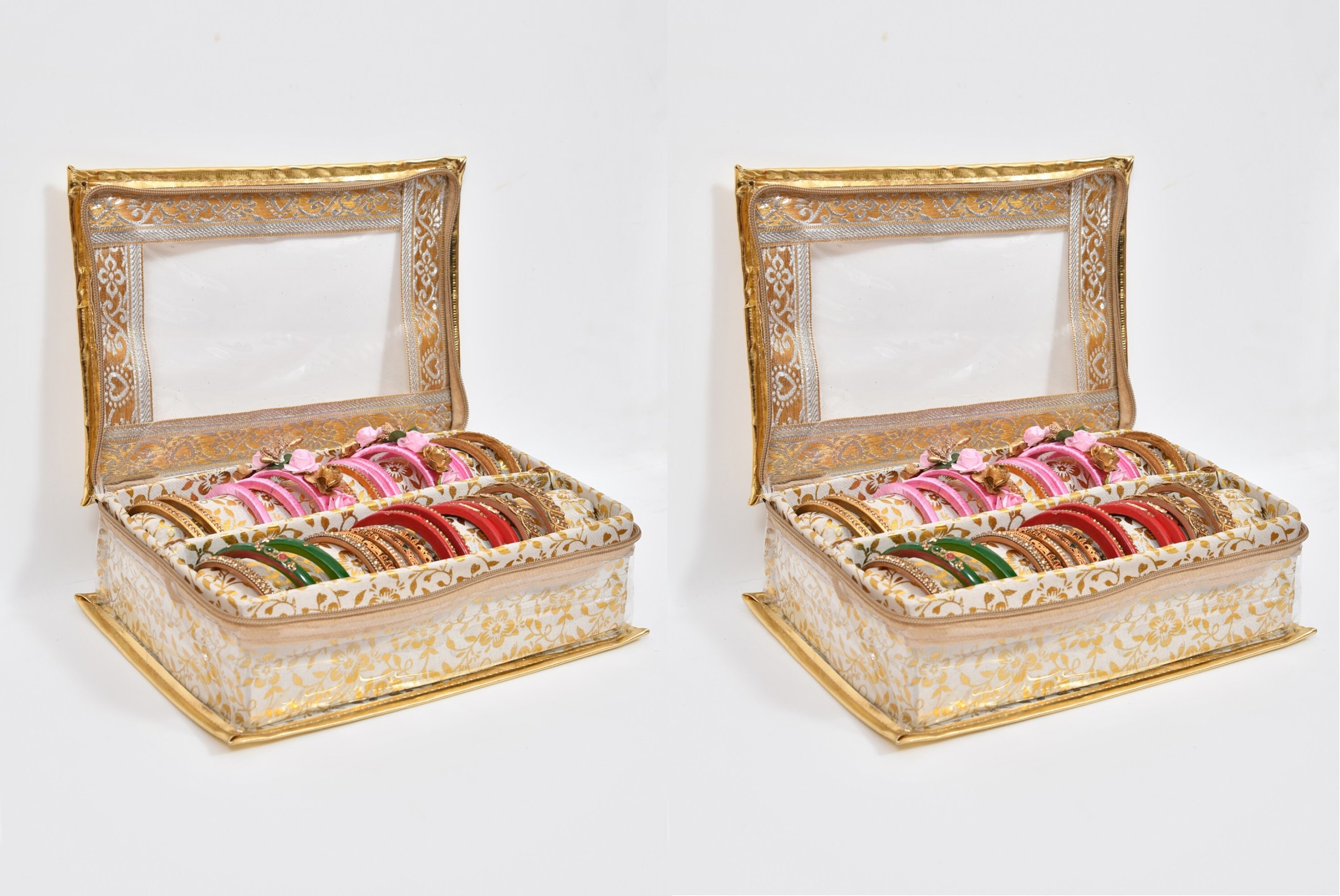 Wooden Bangle Box Bangle Organizer Box Jewellery Storage Box Square 2 ...