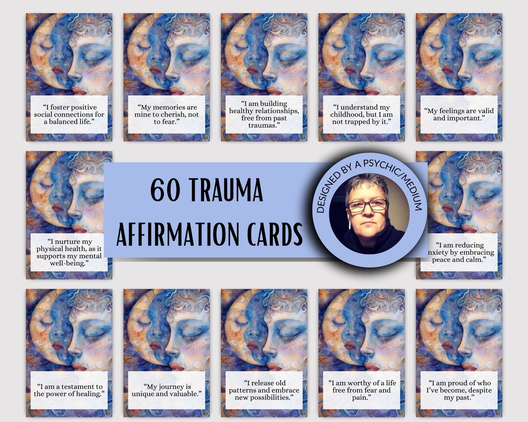 Trauma Affirmation Cards, Card Deck for Healing Trauma, Affirmation ...
