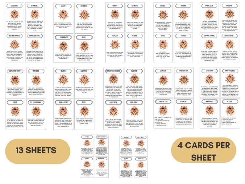 Printable Oracle Cards Printable Indie Oracle Deck Digital - Etsy