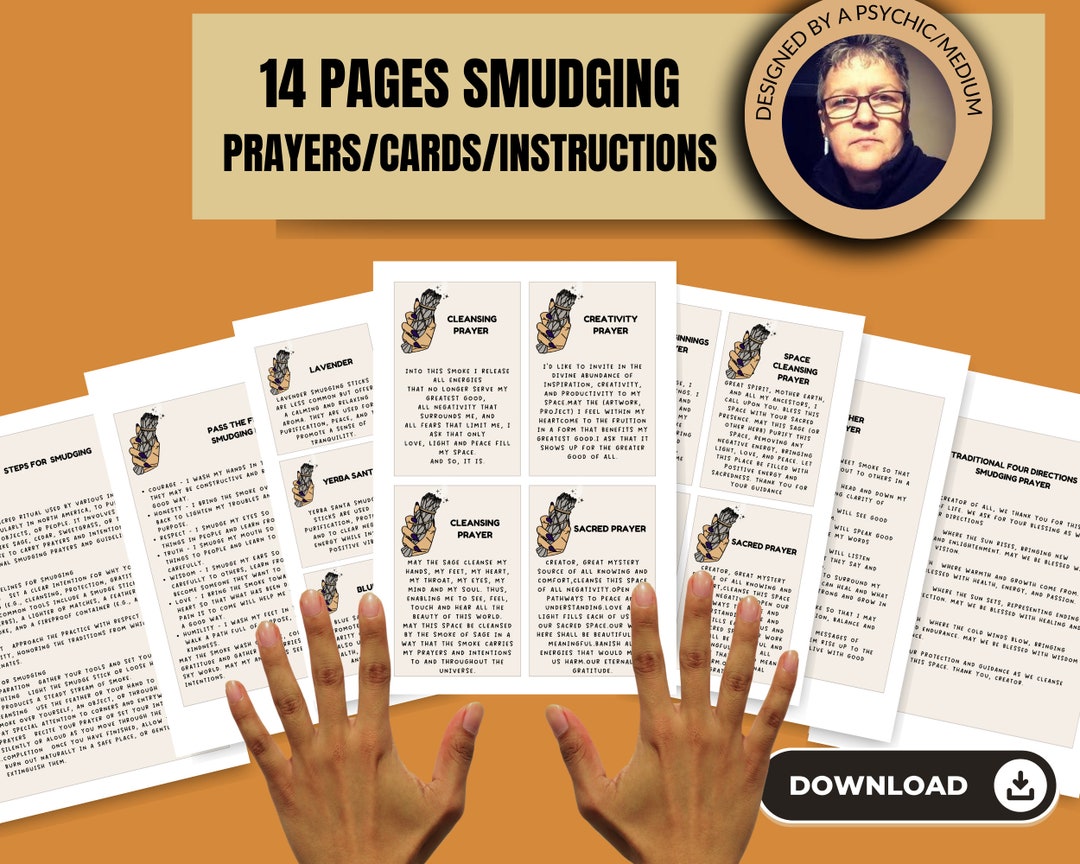 Smudging Description Card, Smudging for Beginners,printable Smudging ...