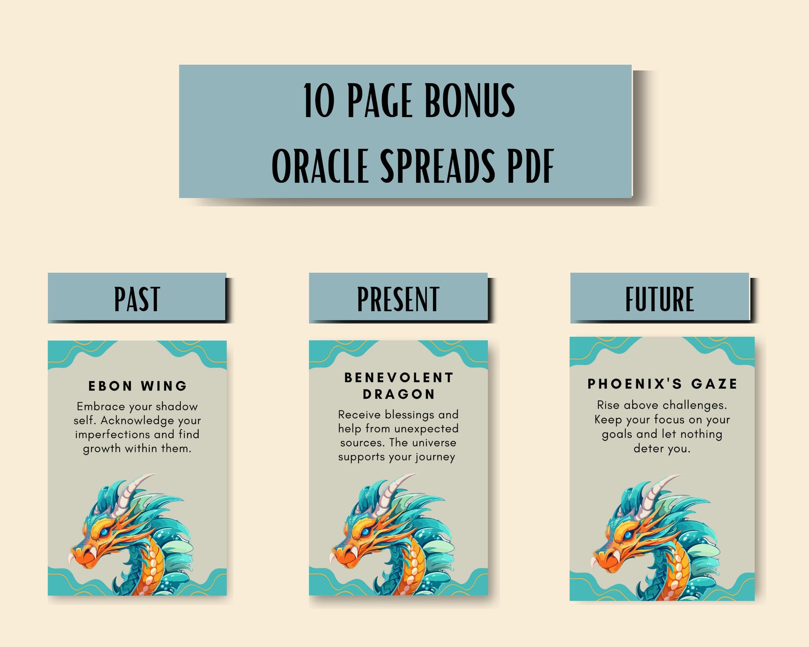 Printable Oracle Cards, Oracle Deck, Digital Oracle Cards, Create Your ...