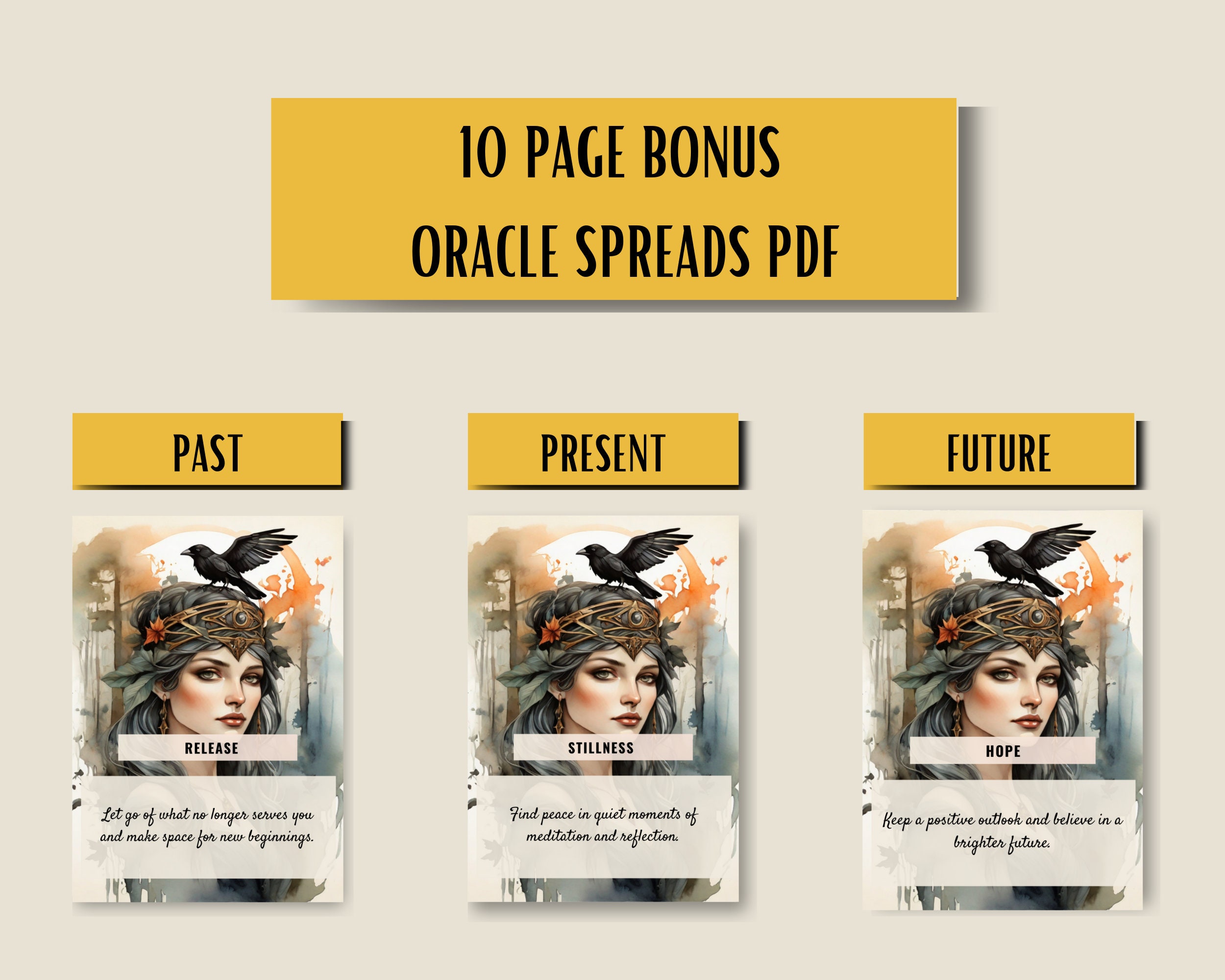 Printable Goddess Oracle Cards, Goddess Oracle Deck, Digital Oracle ...