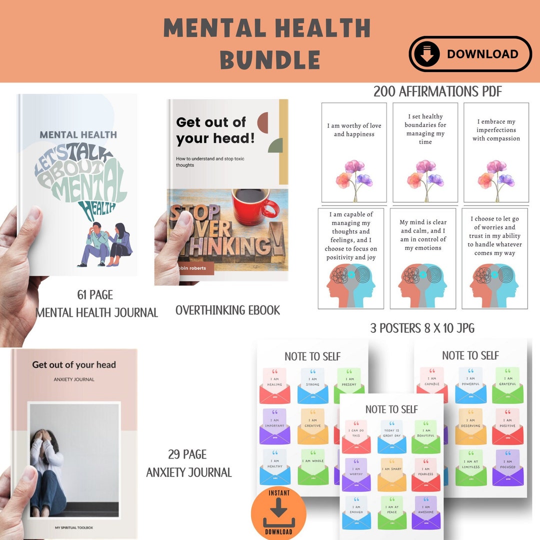 Therapy Tools | Mental Health Printable | Therapy Bundle | Mental ...