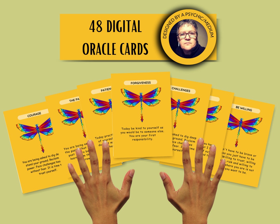 Printable Oracle Cards - Digital Oracle Deck - Spiritual Guidance Deck ...
