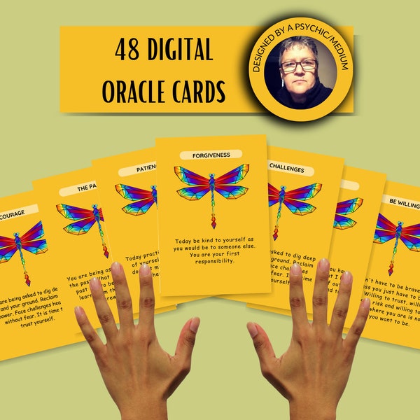 Create and Print Your Own Oracle Cards Printable Tarot Deck DYI Oracle ...