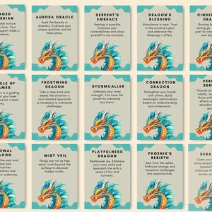 Printable Oracle Cards, Oracle Deck, Digital Oracle Cards, Create Your ...