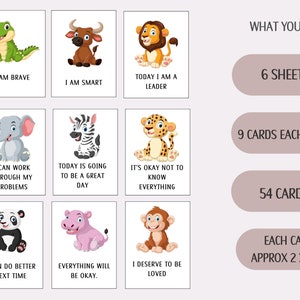 Printable Affirmation Cards for Kids, Motivational Cards, Kids Lunch ...