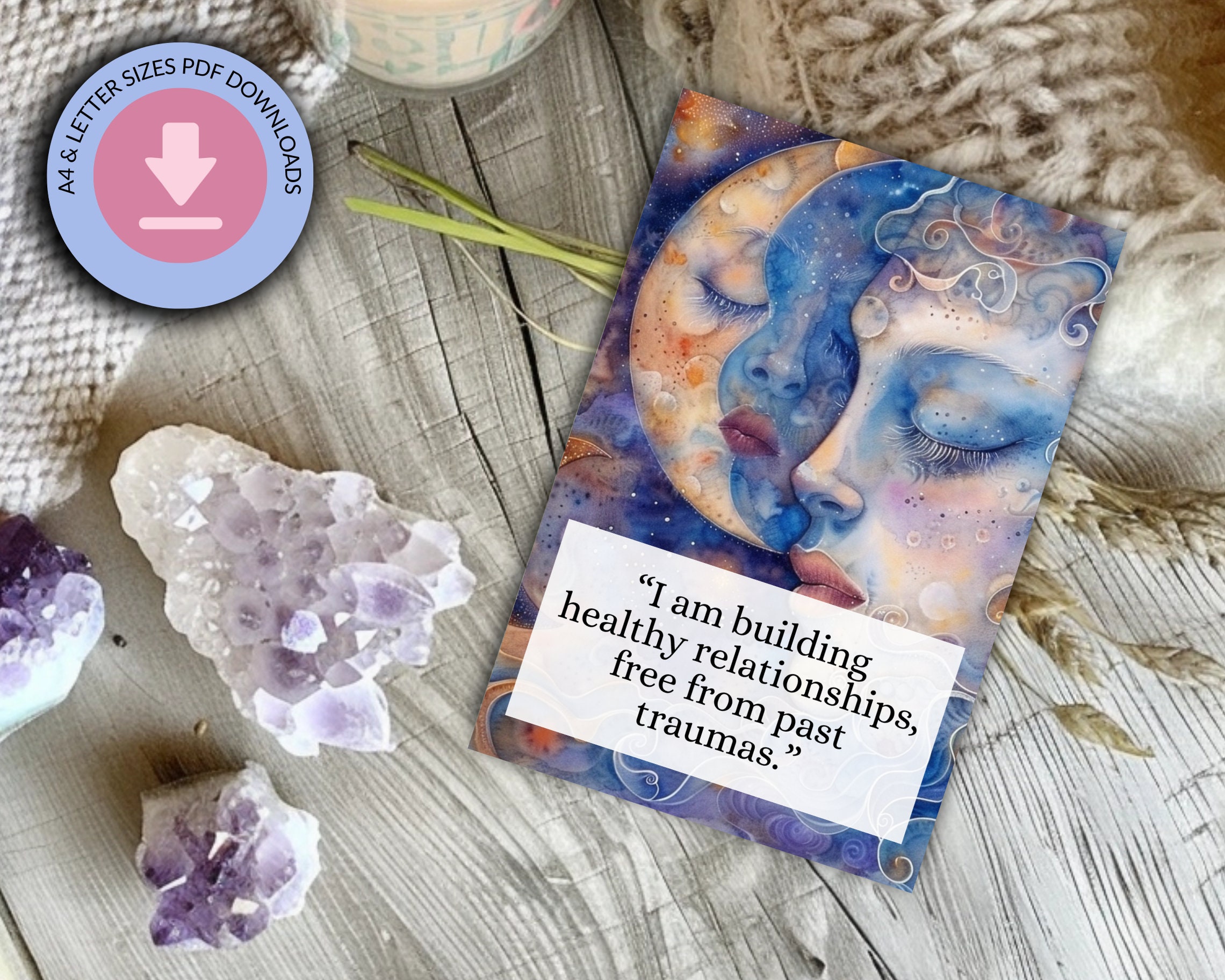 Trauma Affirmation Cards, Card Deck for Healing Trauma, Affirmation ...
