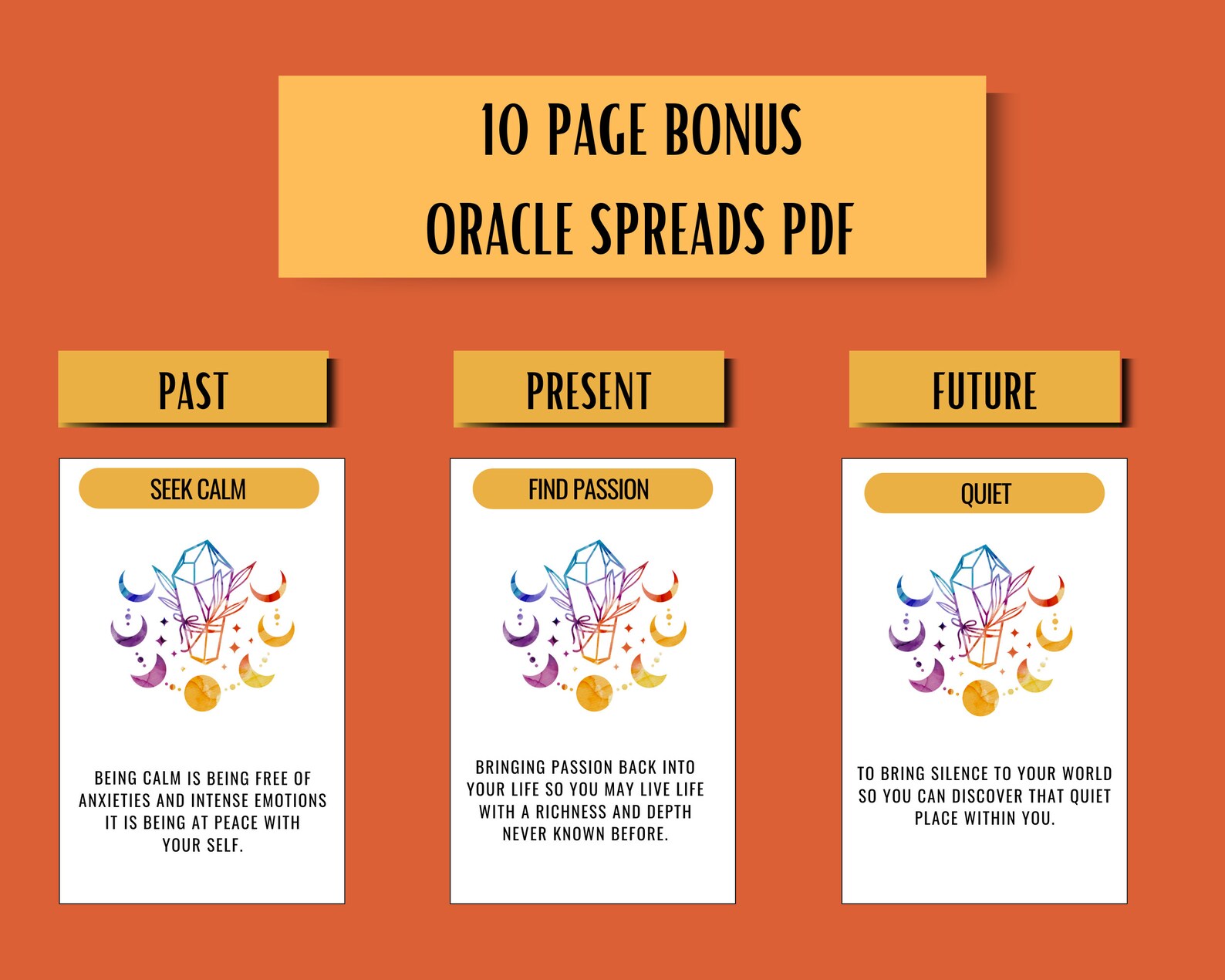 Create and Print Your Own Oracle Cards Printable Tarot Deck DYI Oracle ...