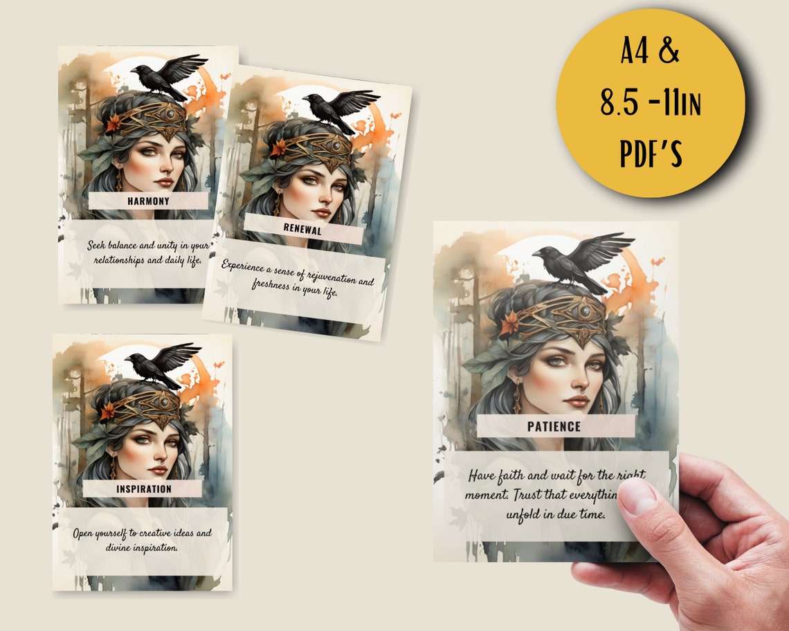 Printable Goddess Oracle Cards, Goddess Oracle Deck, Digital Oracle ...