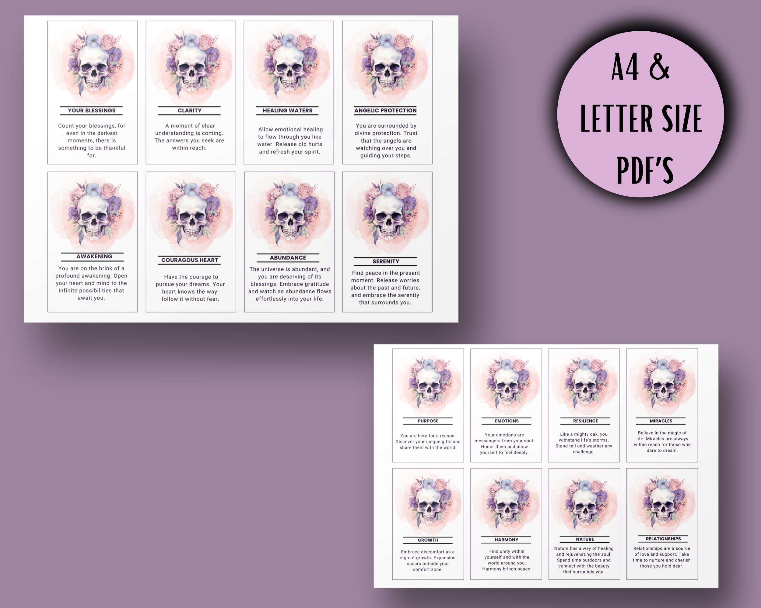 Printable Oracle Deck | Printable Oracle Cards | Instant Digital ...