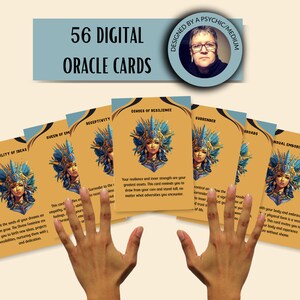 Printable Oracle Cards, Oracle Deck, Digital Oracle Cards, Create Your ...