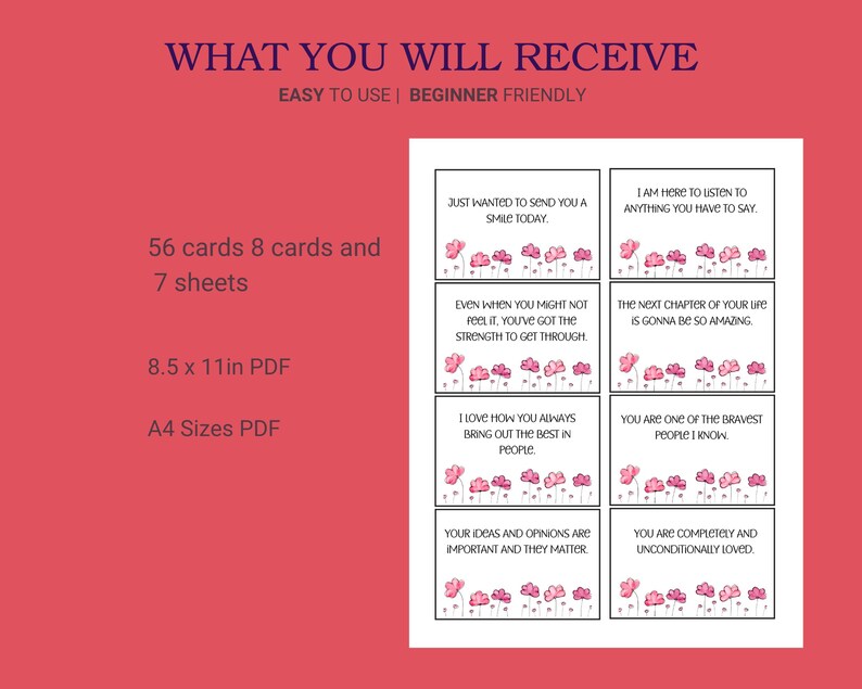 Printable Kindness Cards - Random Acts of Kindness Cards - Positive ...
