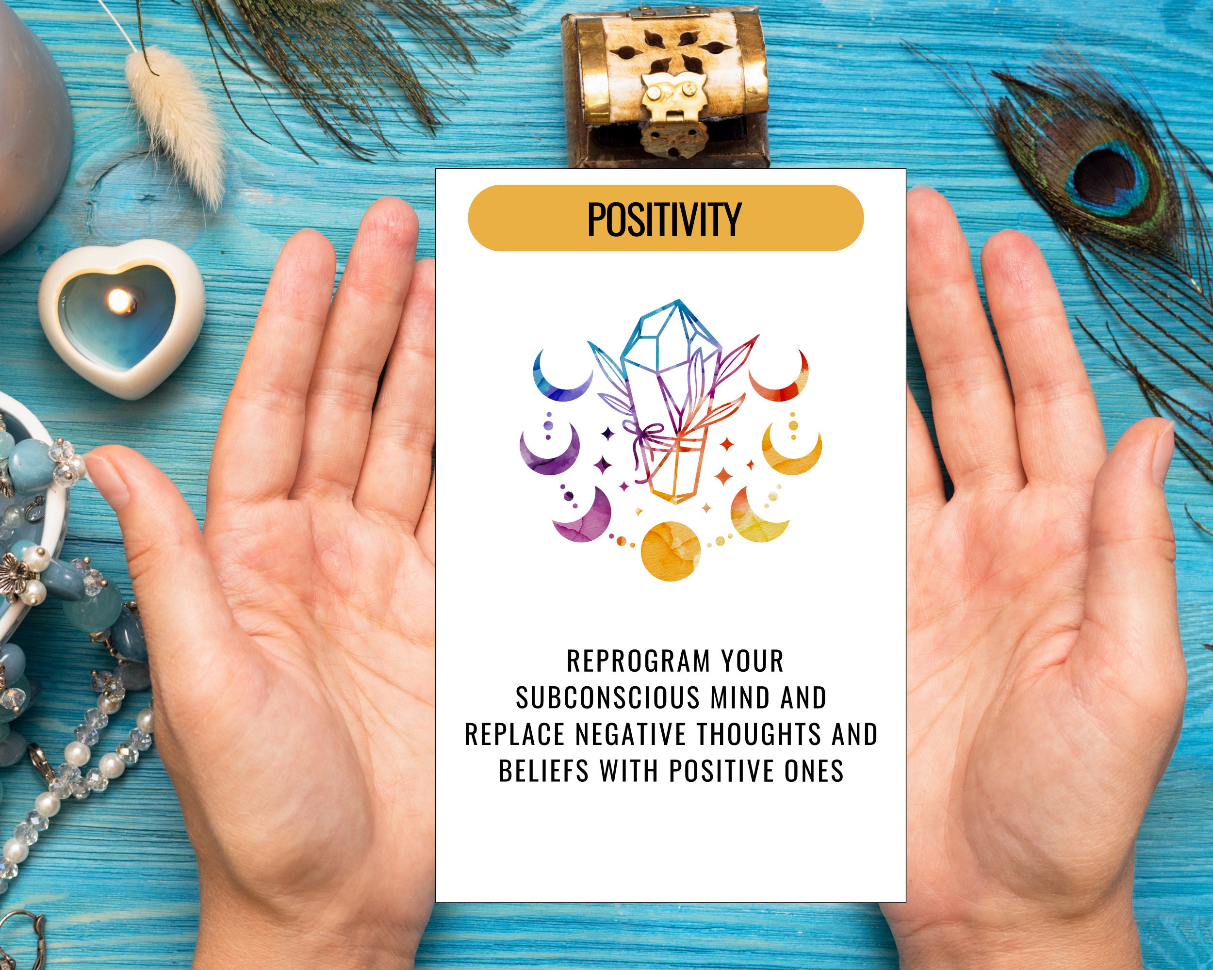 Create and Print Your Own Oracle Cards Printable Tarot Deck DYI Oracle ...