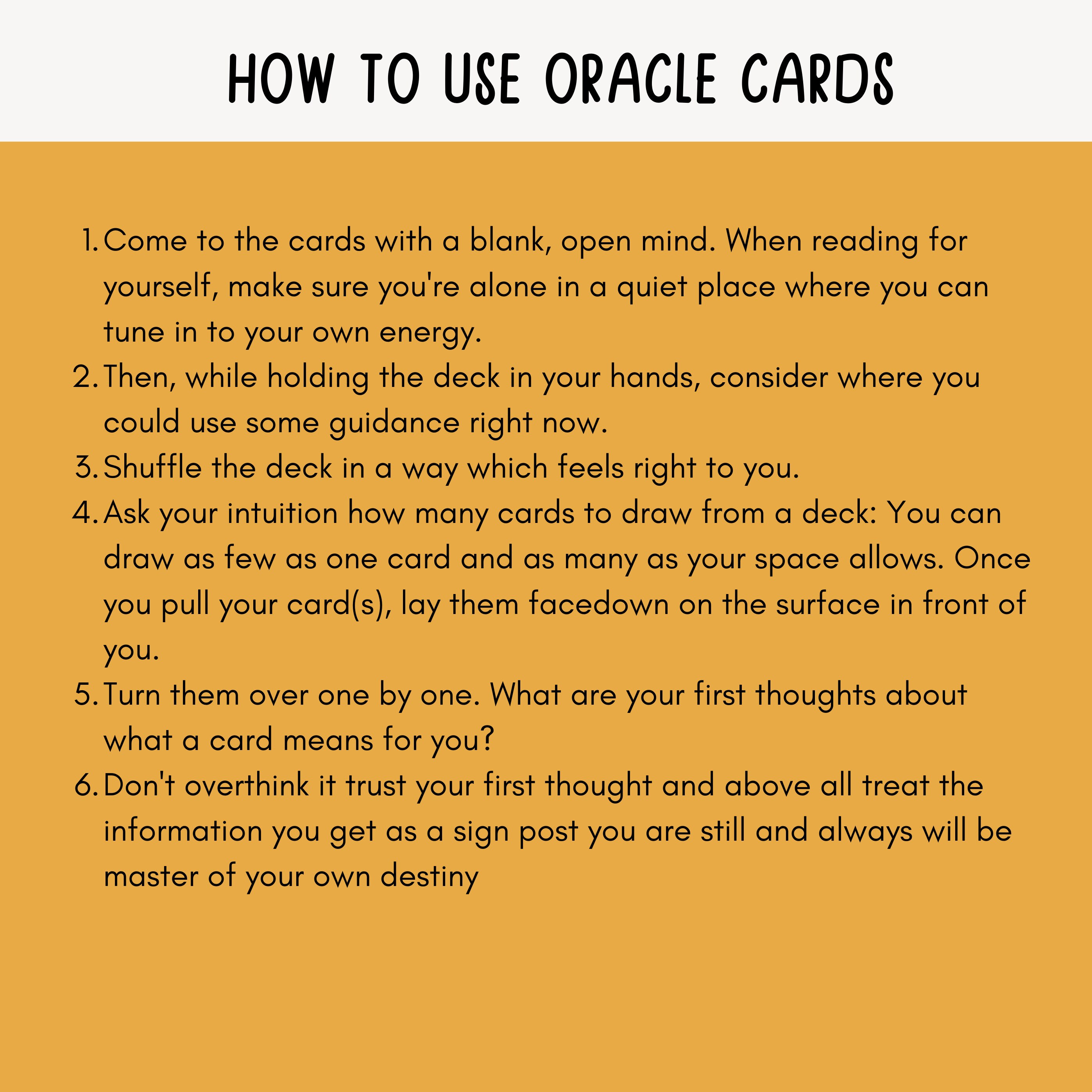 Create and Print Your Own Oracle Cards Printable Tarot Deck DYI Oracle ...