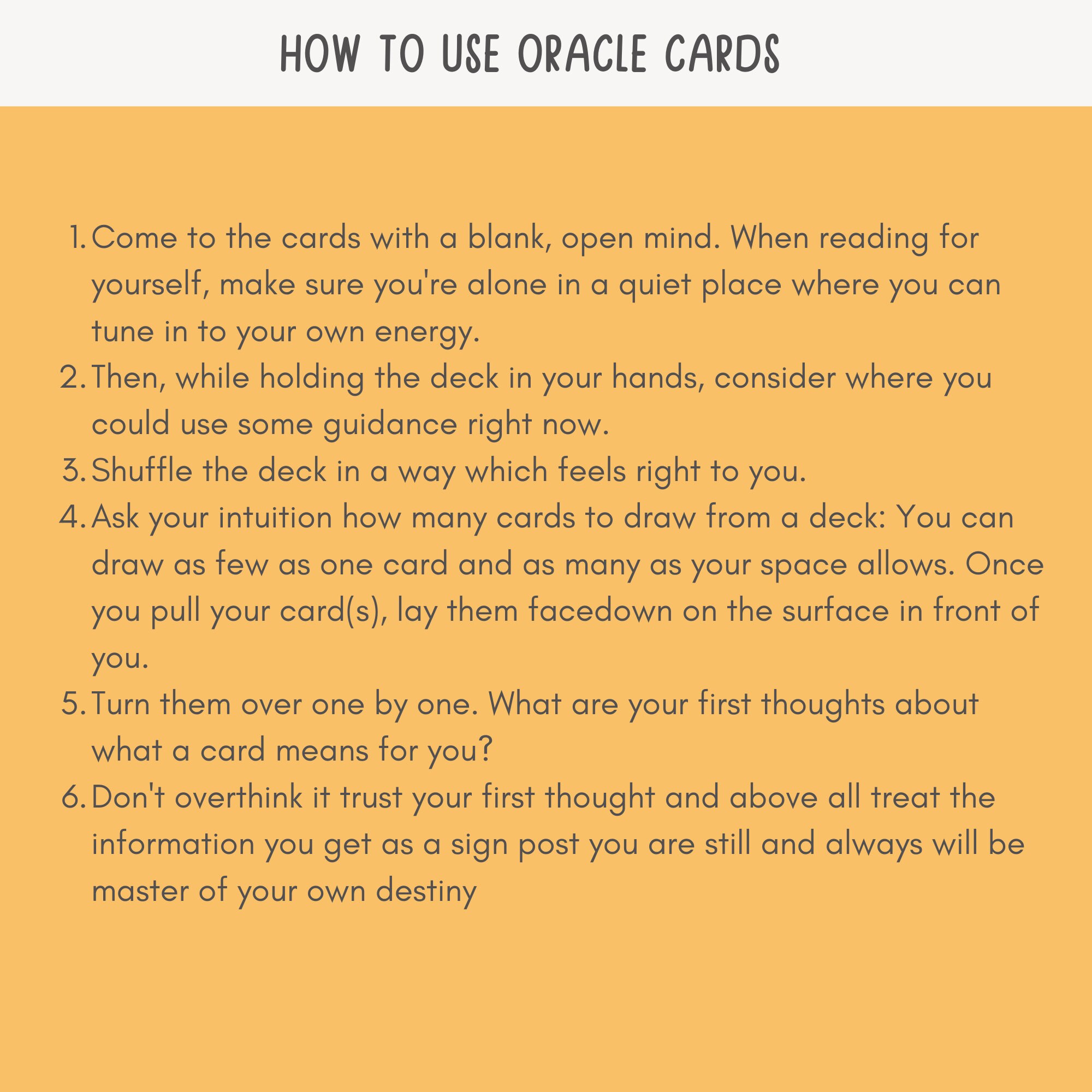 Printable Oracle Cards Printable Indie Oracle Deck Digital File 52 ...
