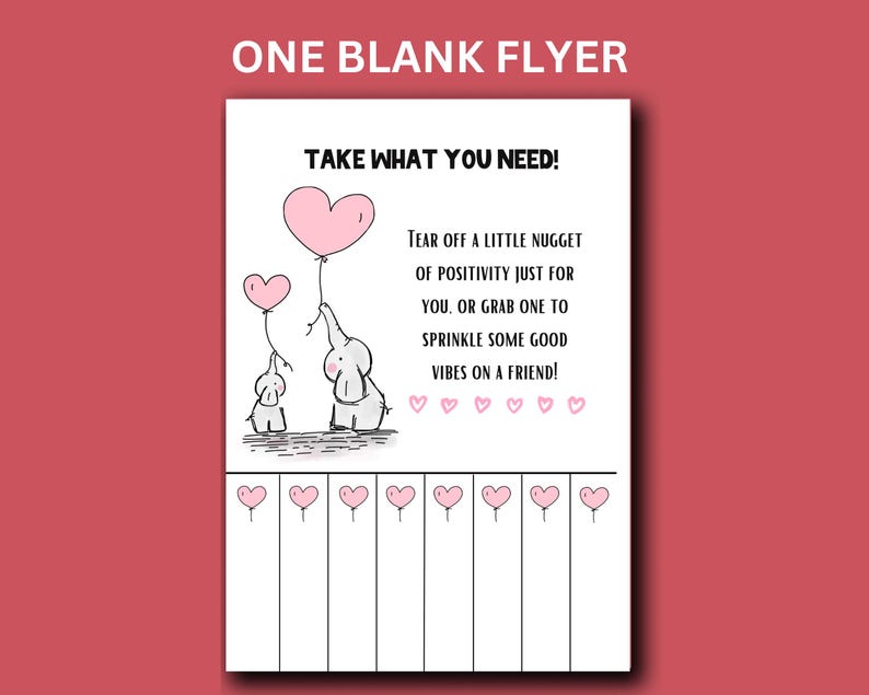 Positive Affirmations Tear off Flyer - Positive Affirmations for ...