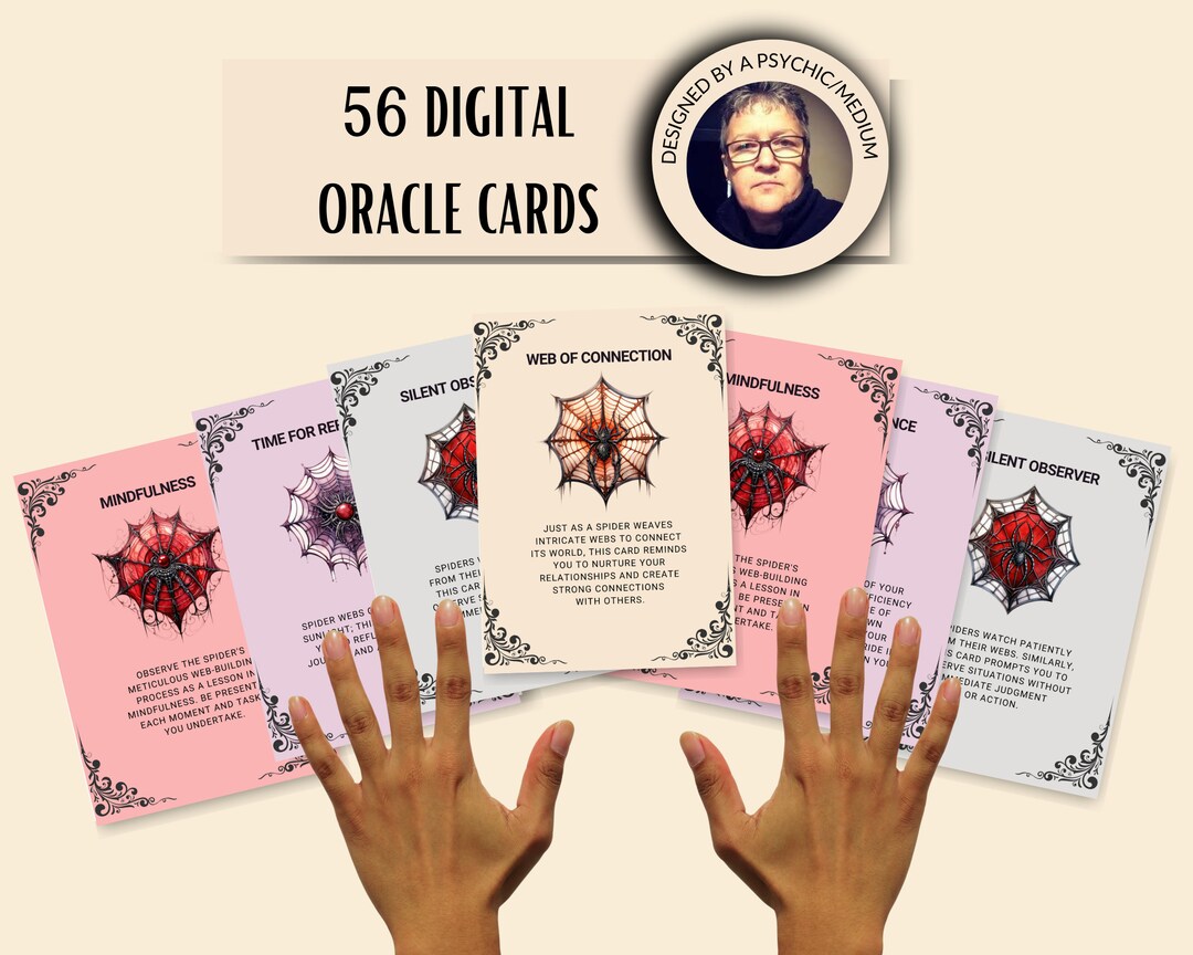 Digital Oracle Cards, Printable Oracle Cards, Oracle Deck, Create Your ...
