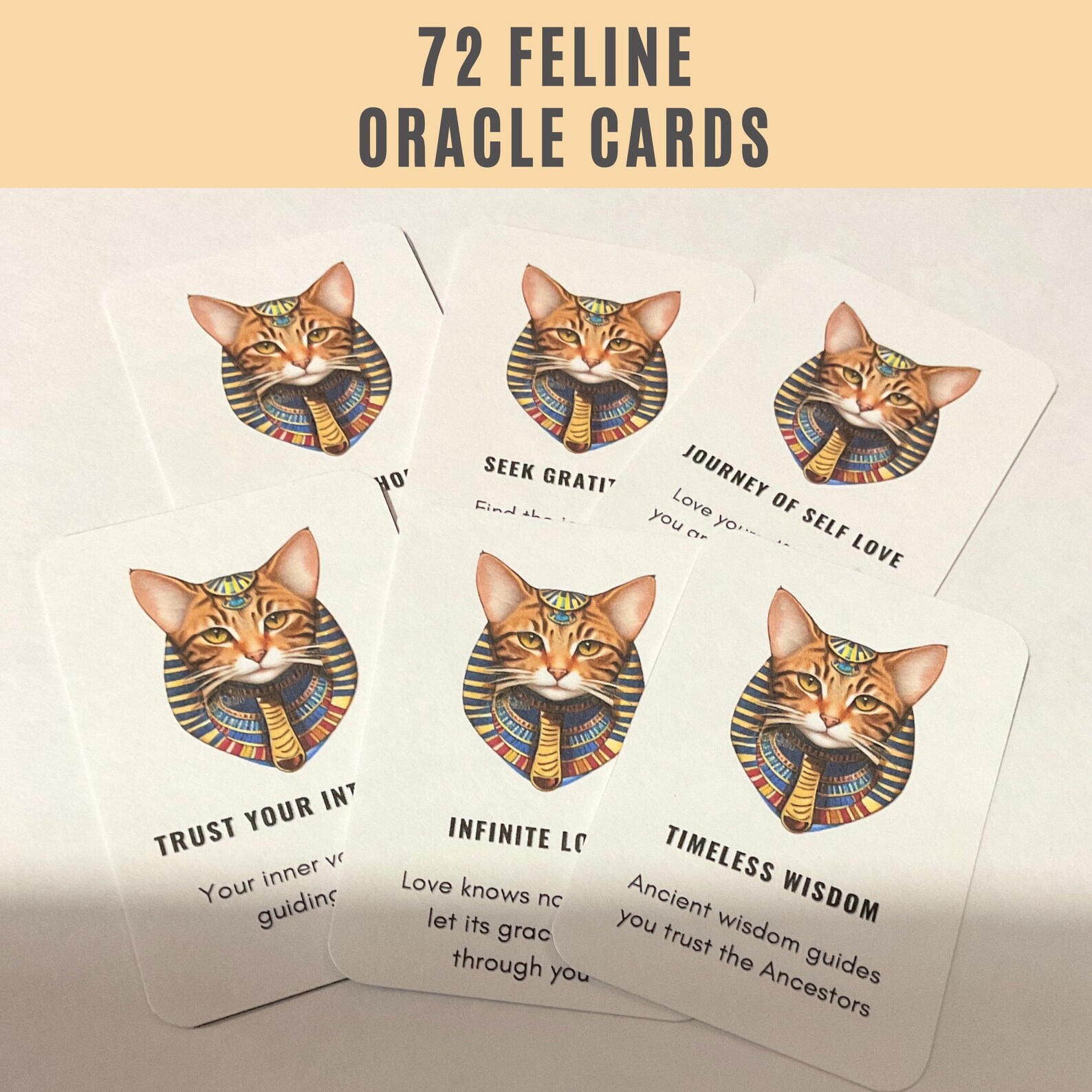 Tarot Deck Cat Tarot Tarot Cards Beginners Tarot Oracle Deck Cat Lovers ...